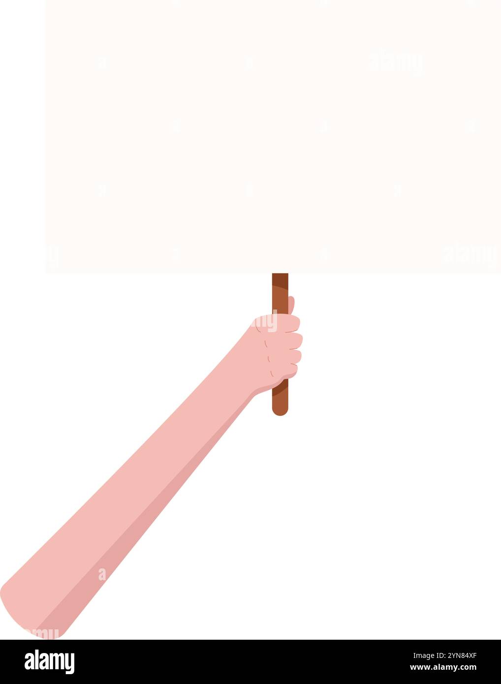 Man Hand Hold Sign Stock Vector Image & Art - Alamy