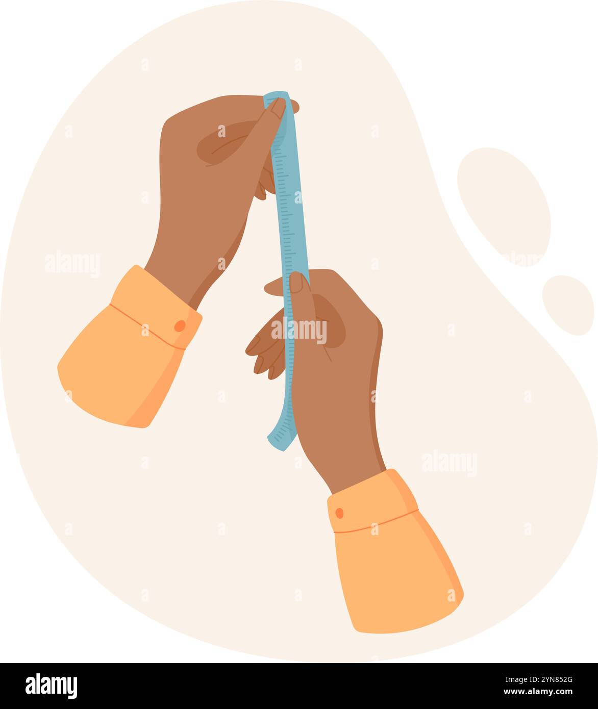 Cloth ruler Stock Vector Images - Alamy