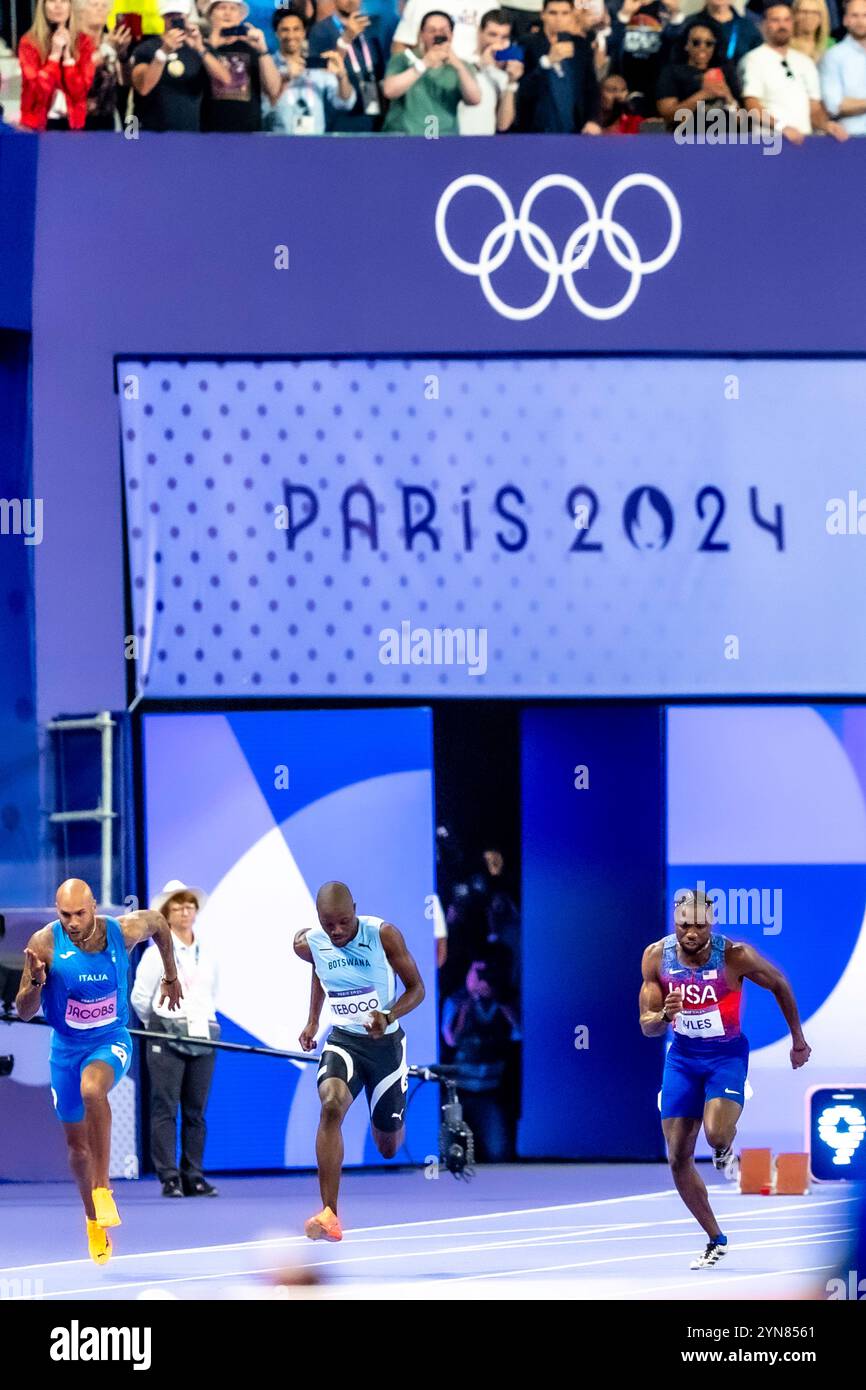 Noah Lyles (USA), wins the gold medal in the Men's 100 finals at the ...