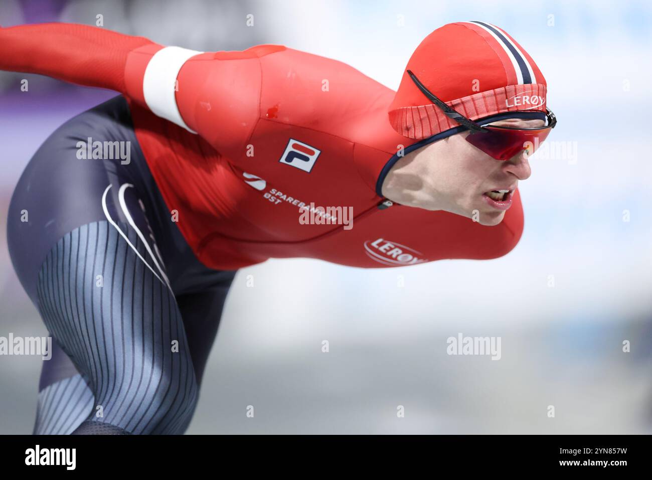 Nagano, Japan. 23rd Nov, 2024. Didrik Eng Strand (NOR) Speed Skating ...