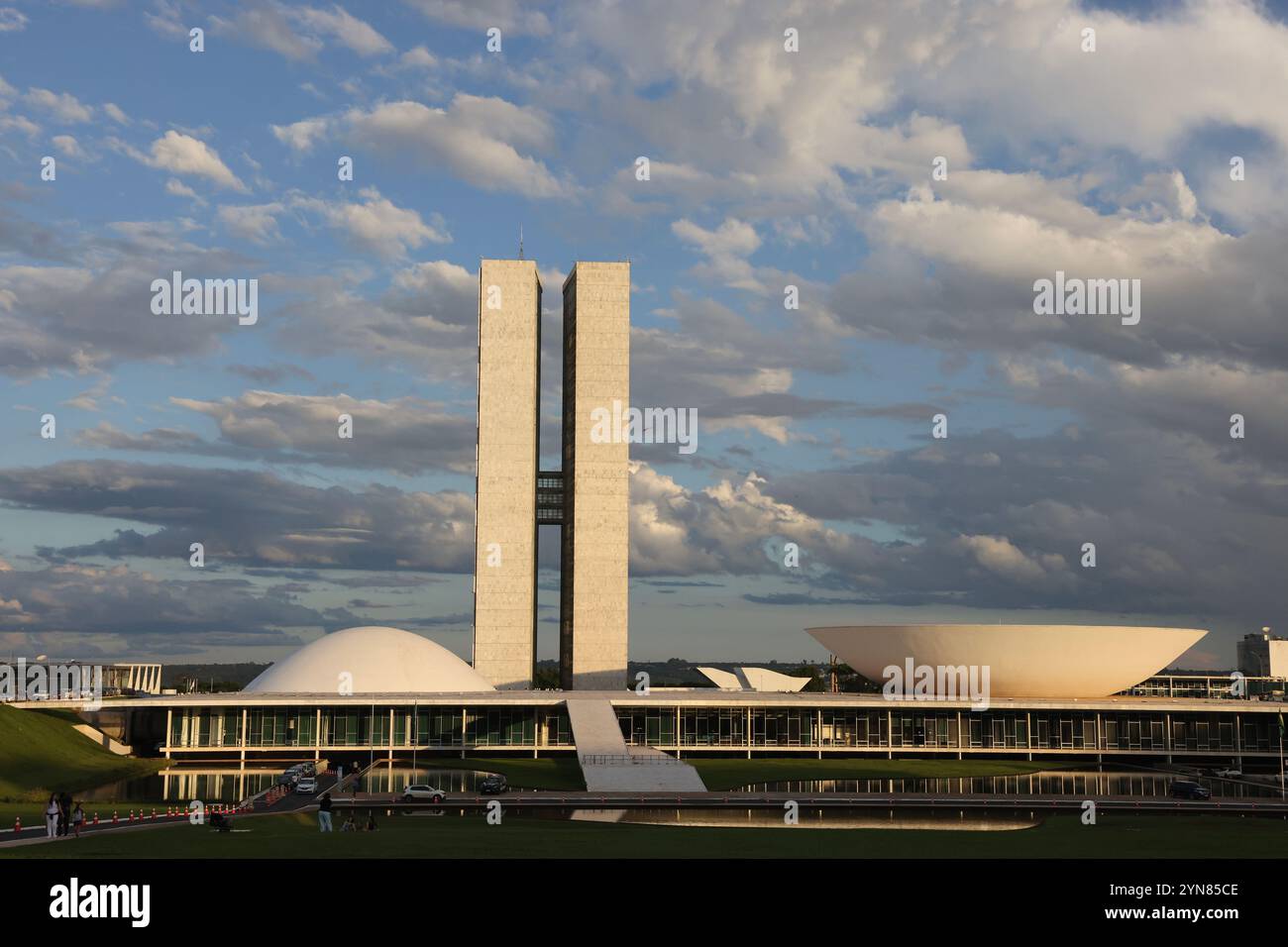 The Congress Building in Bras í lia, the capital of Brazil. Bras í lia ...