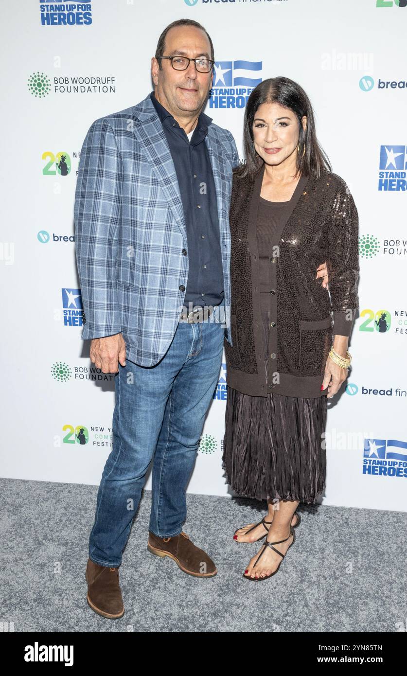 Andrew Fox, Caroline Hirsch attend the 18th annual Stand Up For Heroes ...