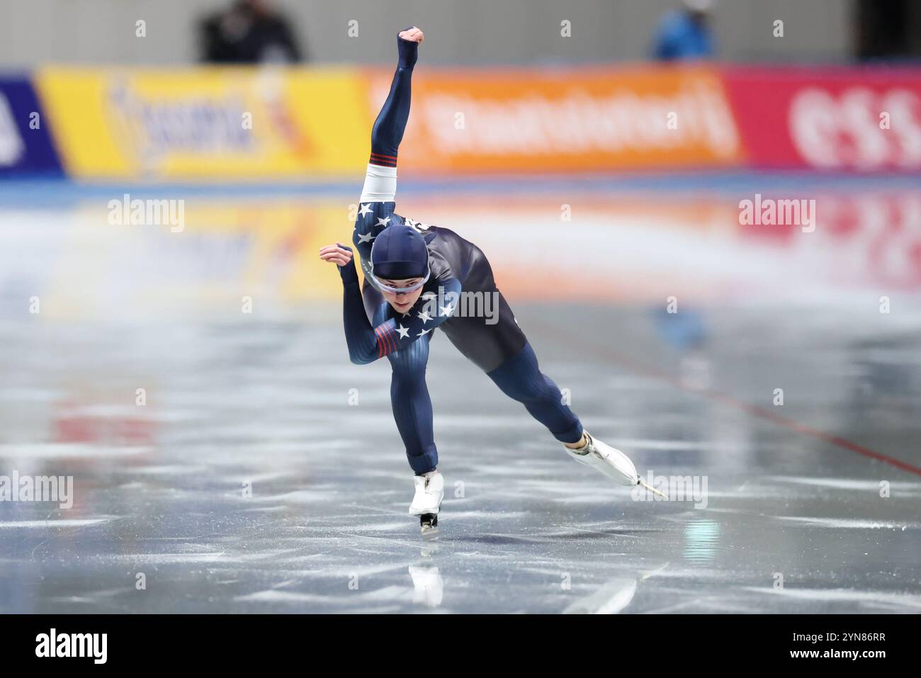 Nagano, Japan. 24th Nov, 2024. Kimi Goetz (USA) Speed Skating : ISU ...