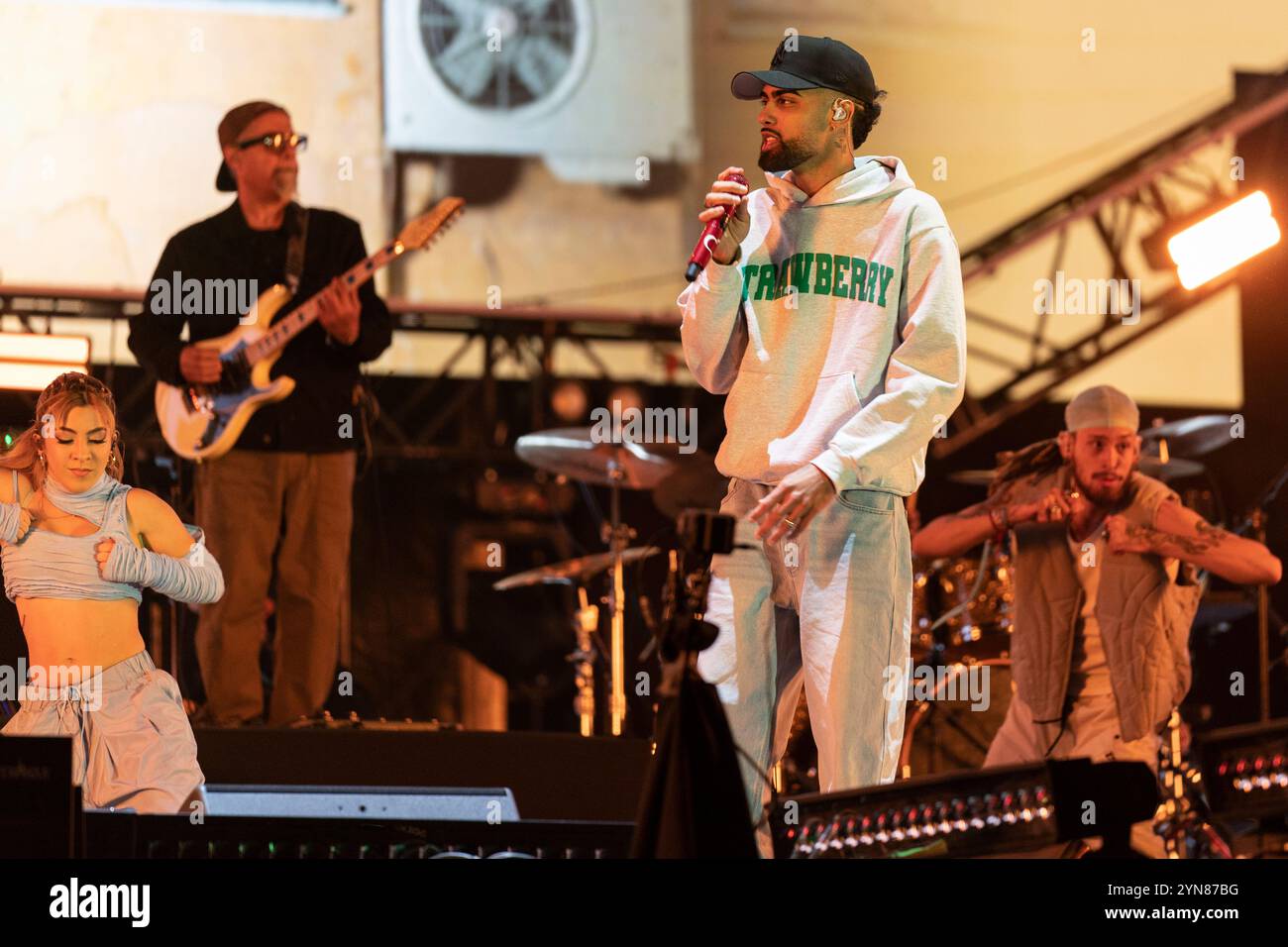 Puerto Rican singer Jay Wheeler performs during the Coca-Cola Flow Fest ...