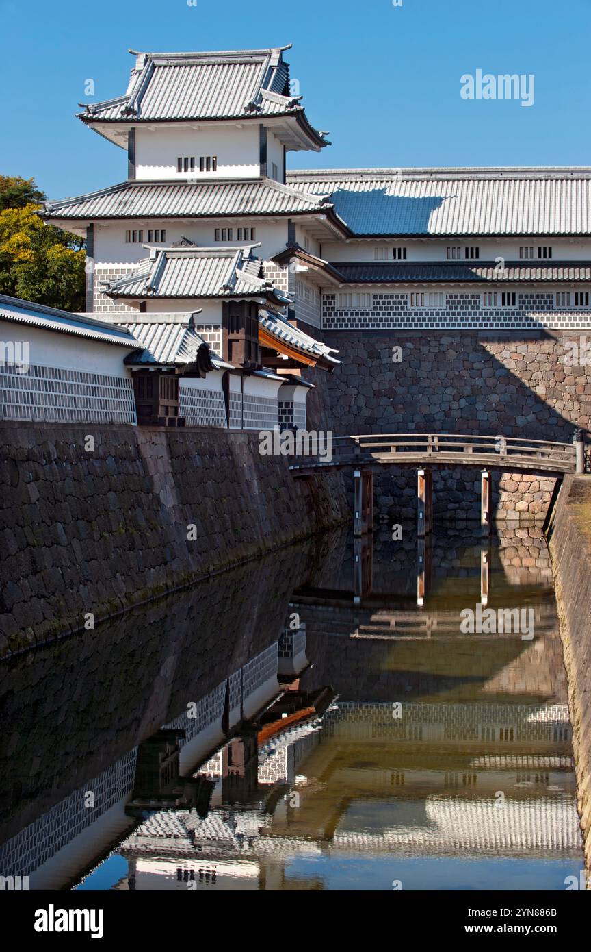 Restored Kanazawa Castle was the headquarters of the Kaga Domain ruled ...