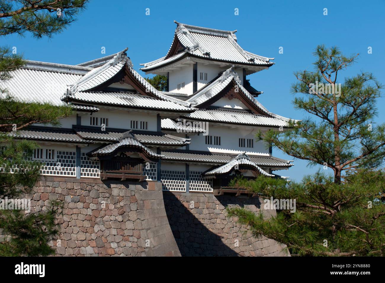 Restored Kanazawa Castle was the headquarters of the Kaga Domain ruled ...