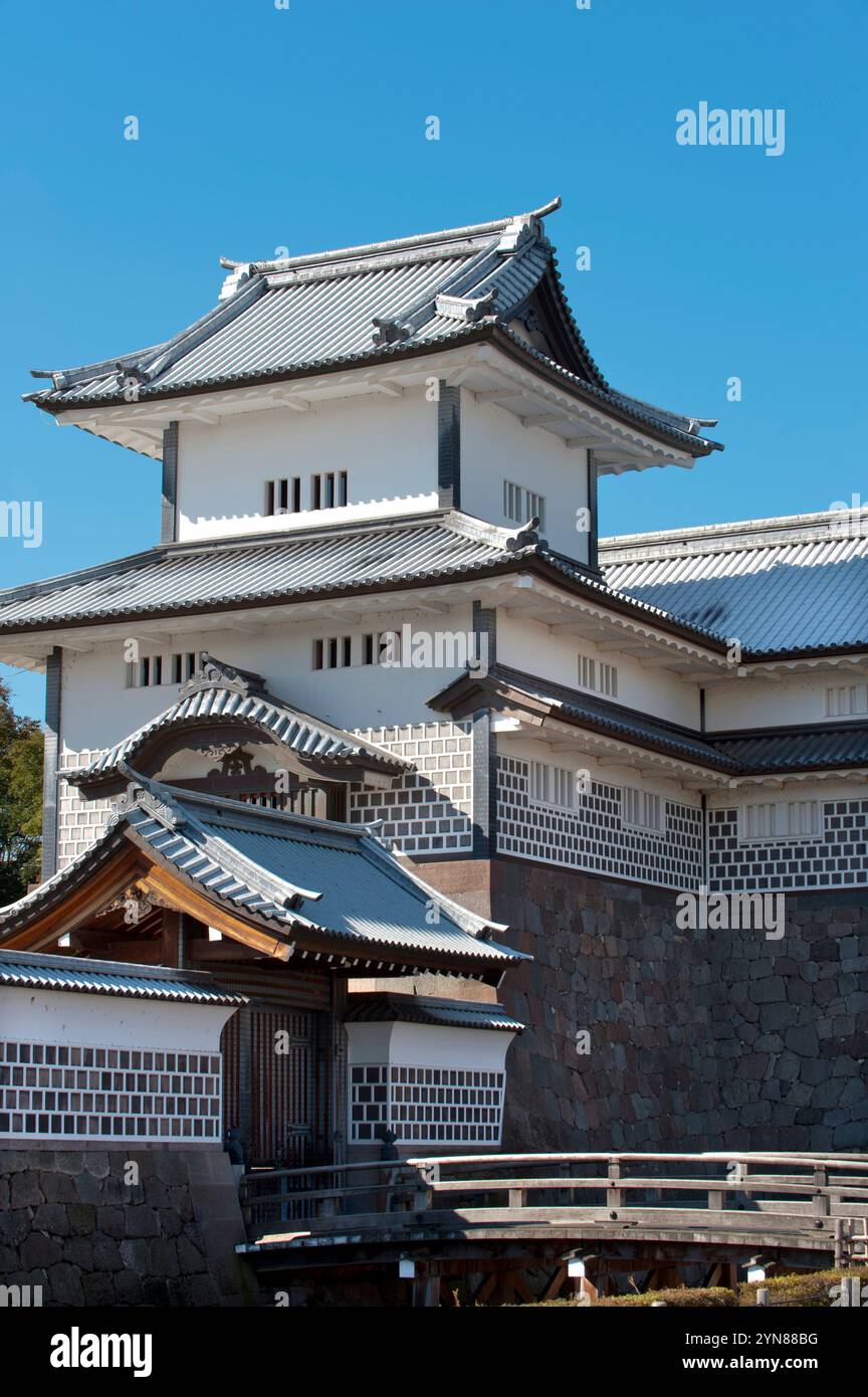 Restored Kanazawa Castle was the headquarters of the Kaga Domain ruled ...
