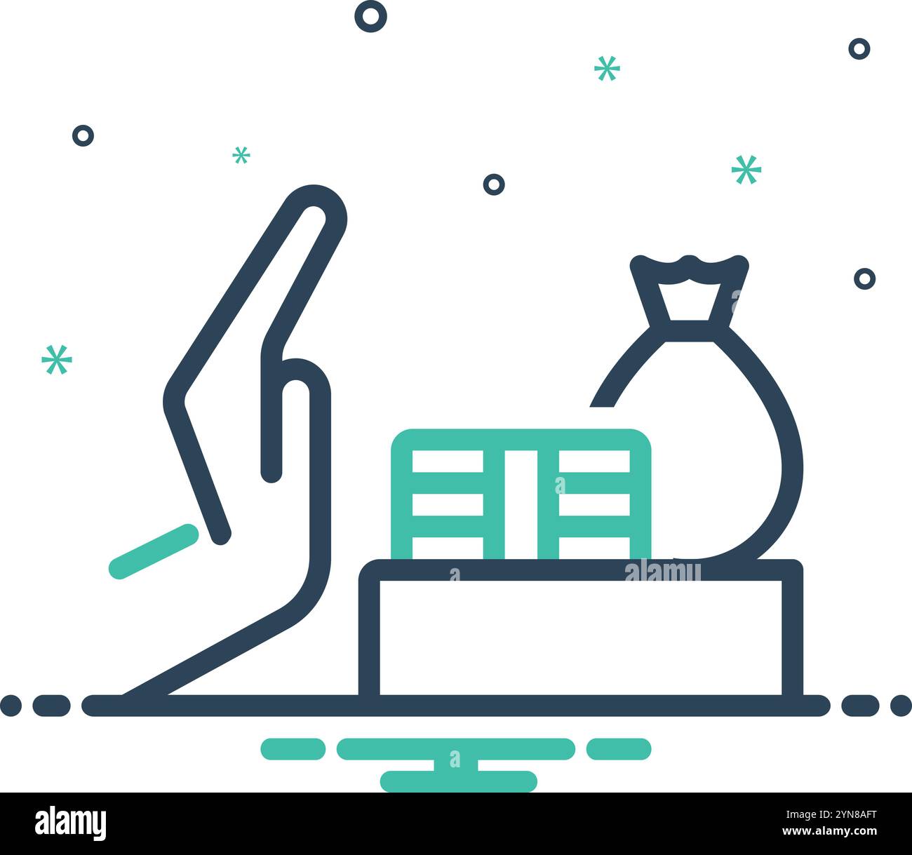 Icon for refuse, money bag Stock Vector Image & Art - Alamy