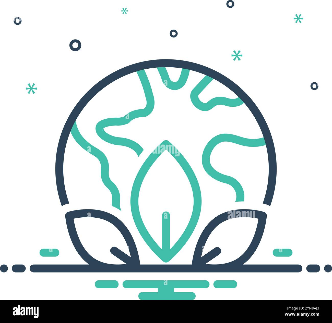 Surrounding with greenery Stock Vector Images - Alamy