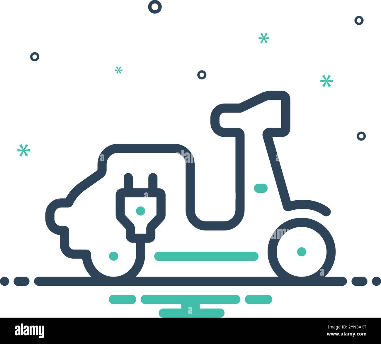 Icon for electric, scooter Stock Vector Image & Art - Alamy