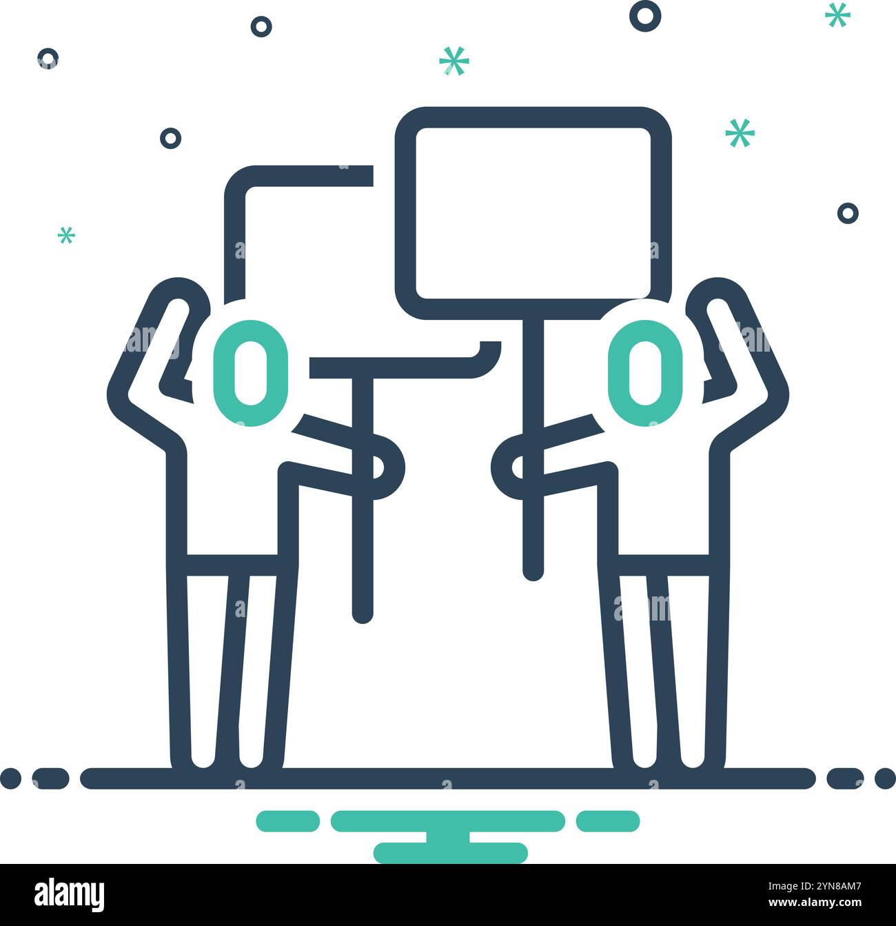 Protestor vector vectors Stock Vector Images - Alamy