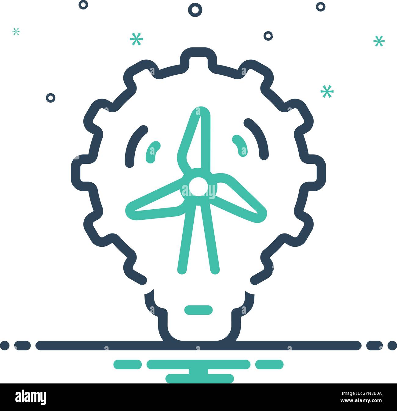 Icon for wind power, energy Stock Vector Image & Art - Alamy