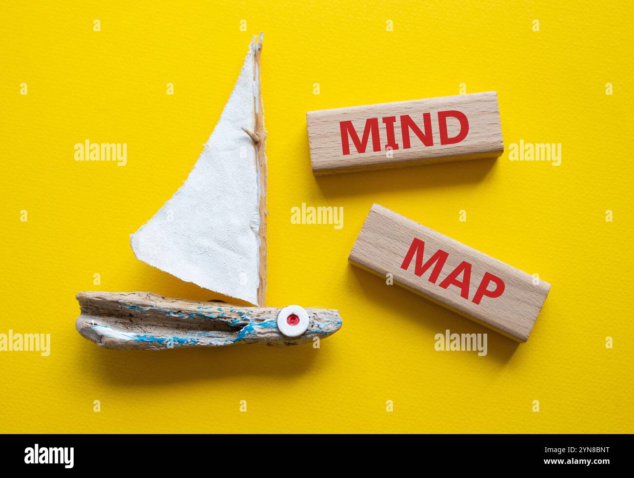 Mind Map symbol. Concept word Mind Map on wooden blocks. Beautiful ...