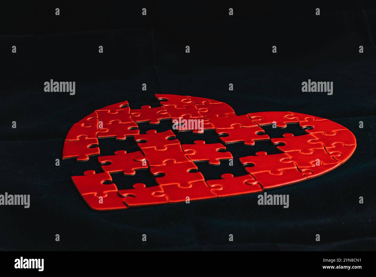 The concept of feelings in a puzzle. missing pieces in the puzzle ...