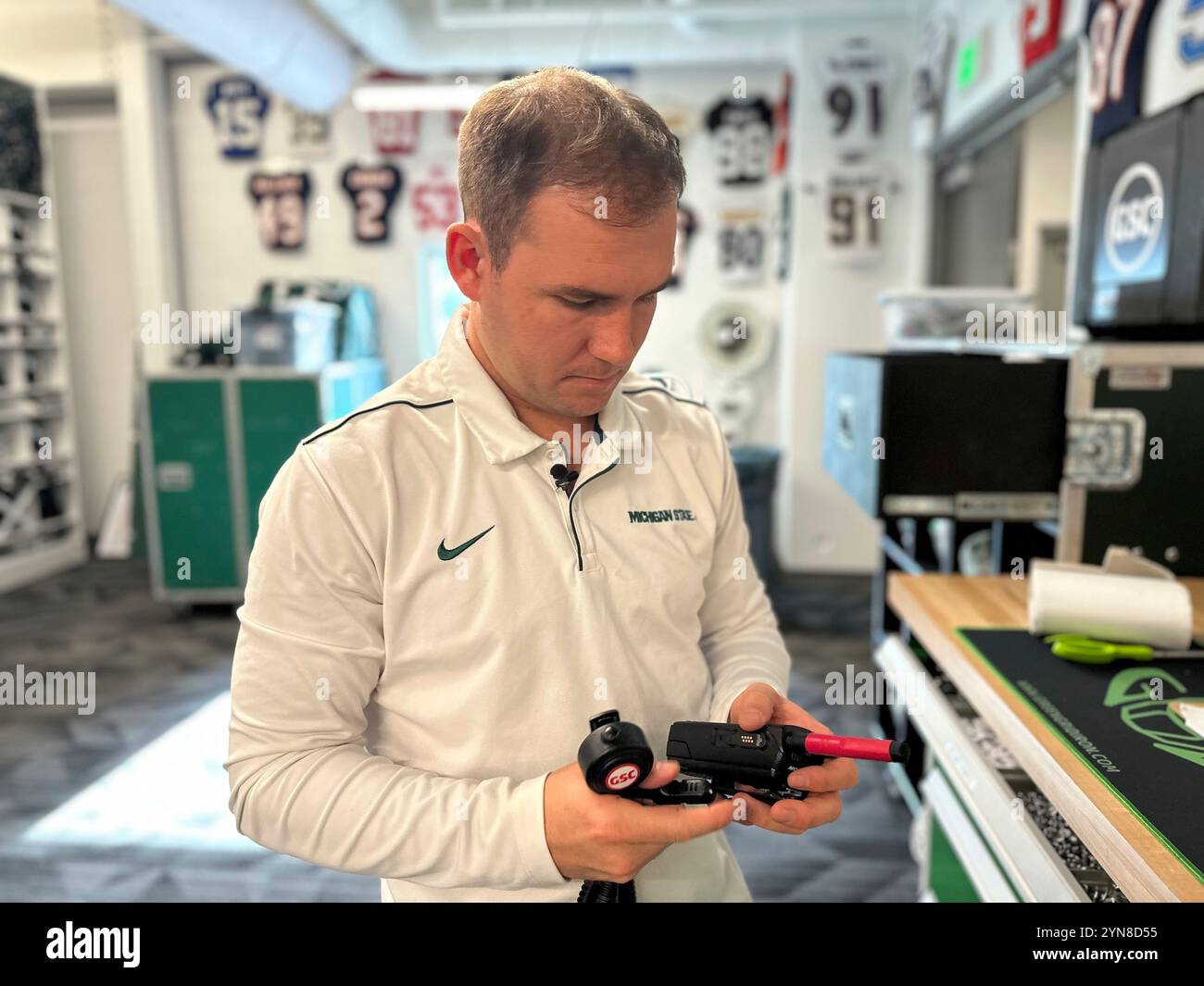 Andrew Kolpacki, Michigan State University's head football equipment ...