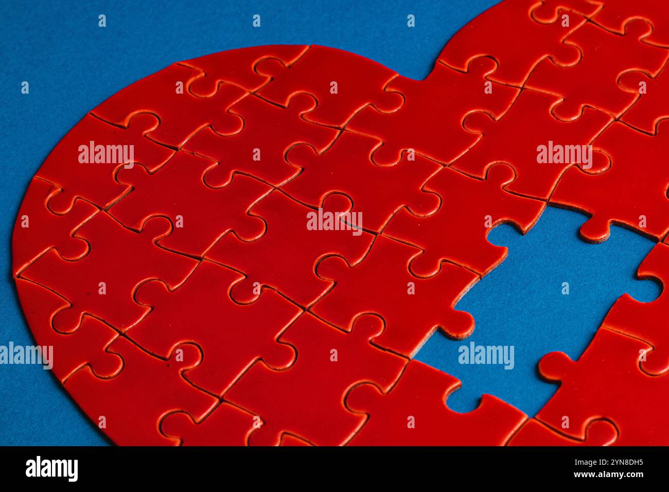 The concept of feelings in a puzzle. missing pieces in the puzzle ...