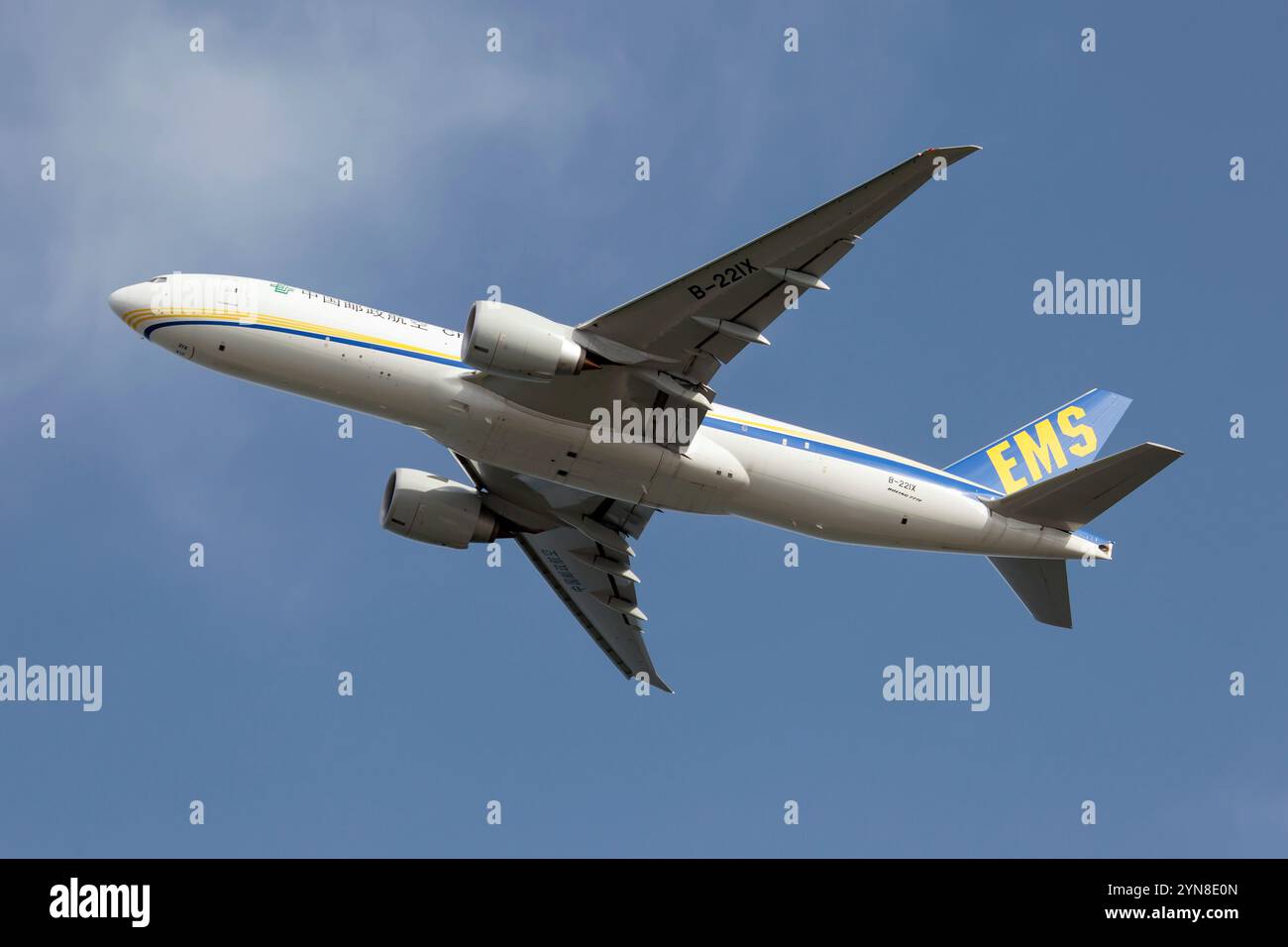 A China Postal Airlines Boeing 777-F with the EMS logo taking off from ...