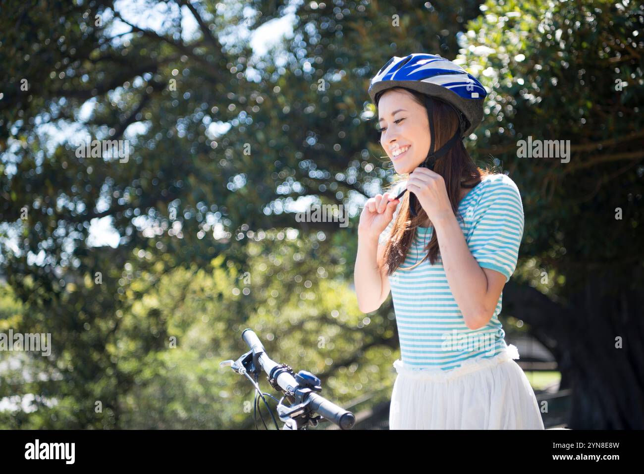 Person with a helmet hi-res stock photography and images - Alamy