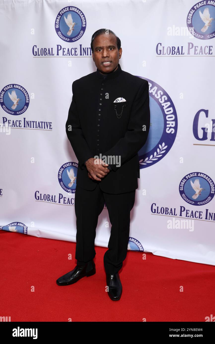 IMAGE DISTRIBUTED FOR GLOBAL PEACE SUMMIT - Dr. K.A. Paul walks the red ...