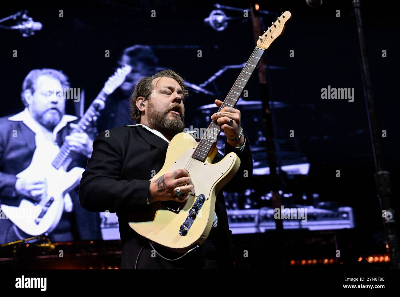 Nathaniel Rateliff performs during the Soulshine concert to benefit ...