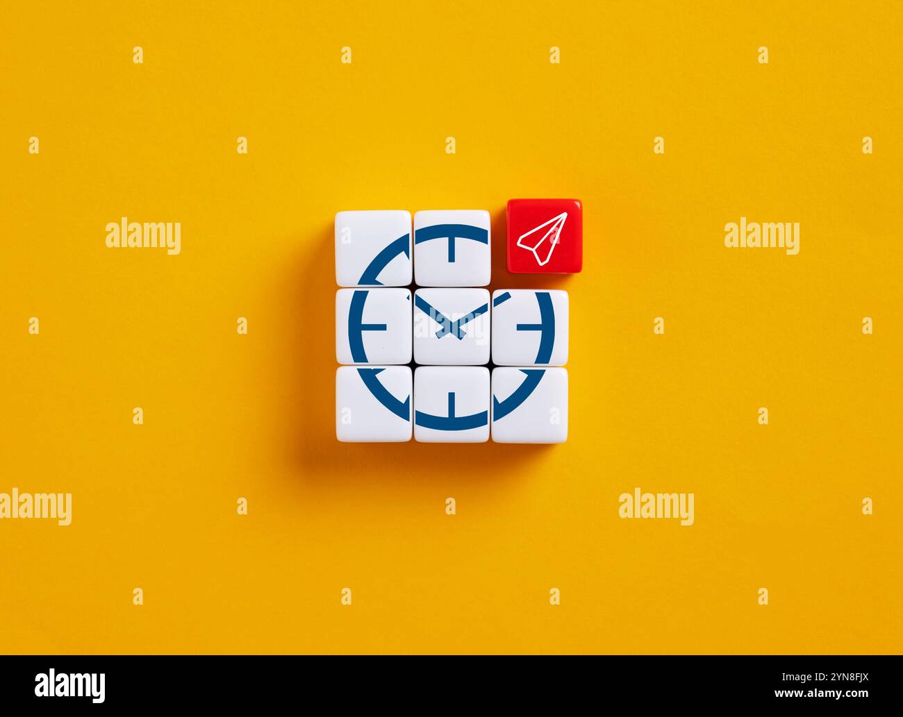 Service clock time achievement hi-res stock photography and images - Alamy