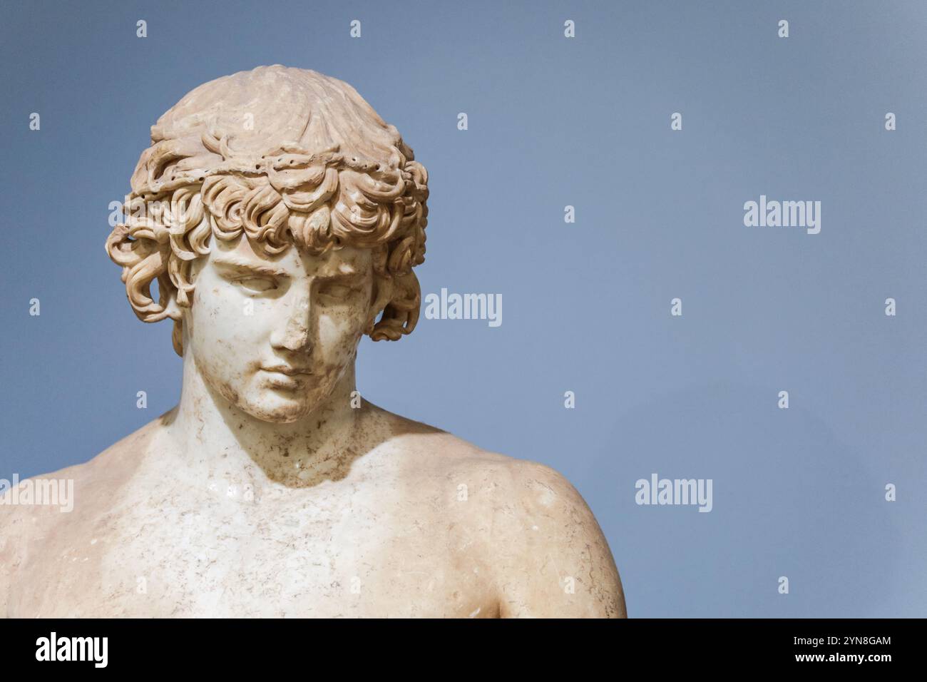 Statue of Antinous at Delphi Site Stock Photo - Alamy