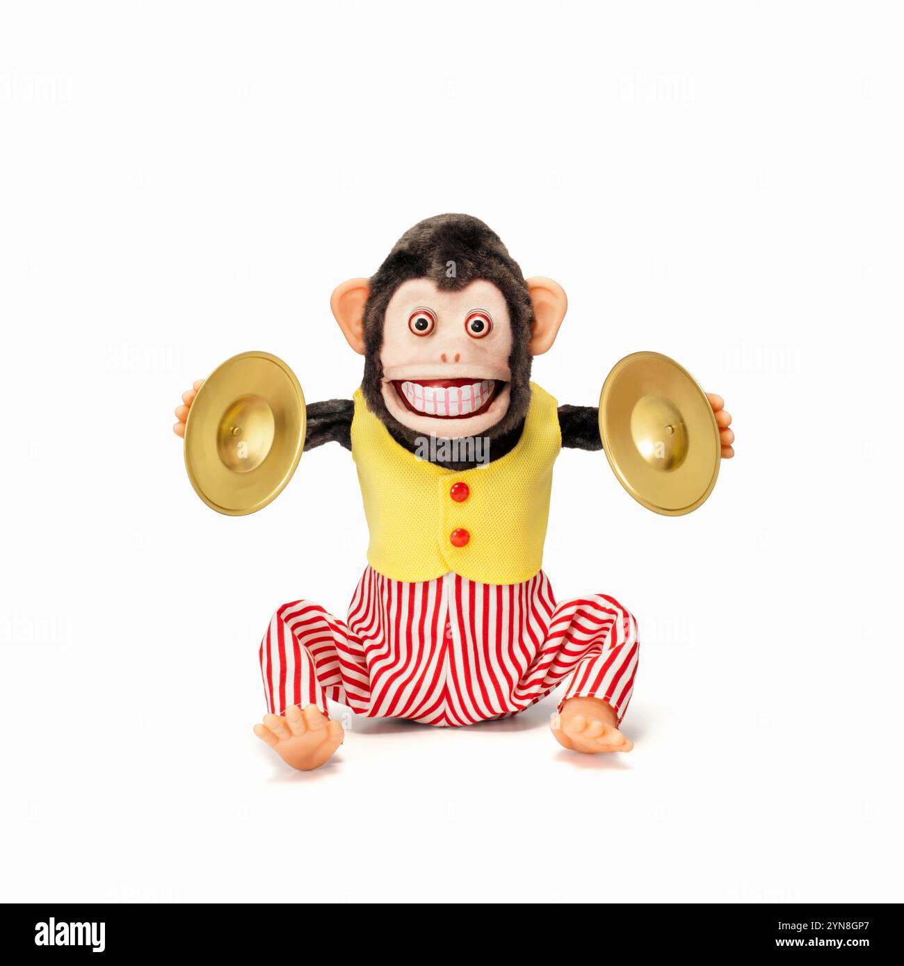 Toy monkey clapping cymbals Stock Photo - Alamy