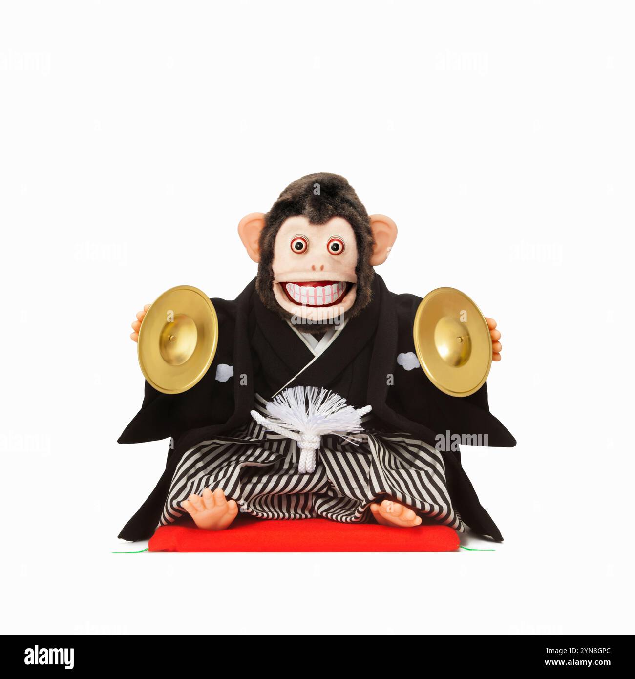 Toy monkey clapping cymbals Stock Photo - Alamy