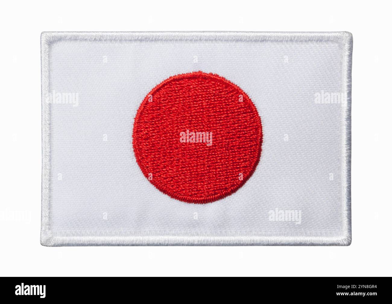 Japanese flag badge Stock Photo - Alamy