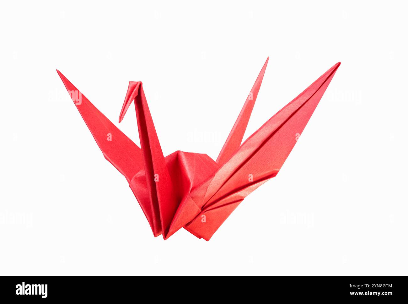 Red origami cranes Stock Photo - Alamy