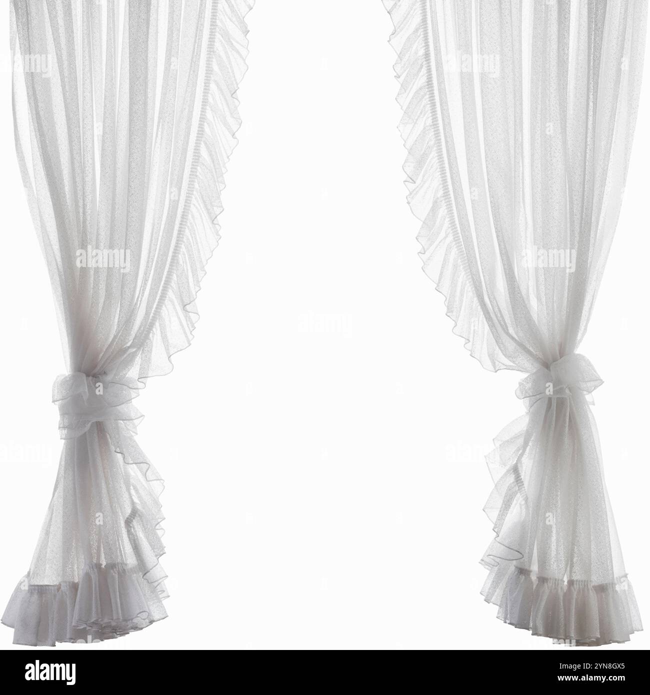 Lace curtain Cut Out Stock Images & Pictures - Alamy