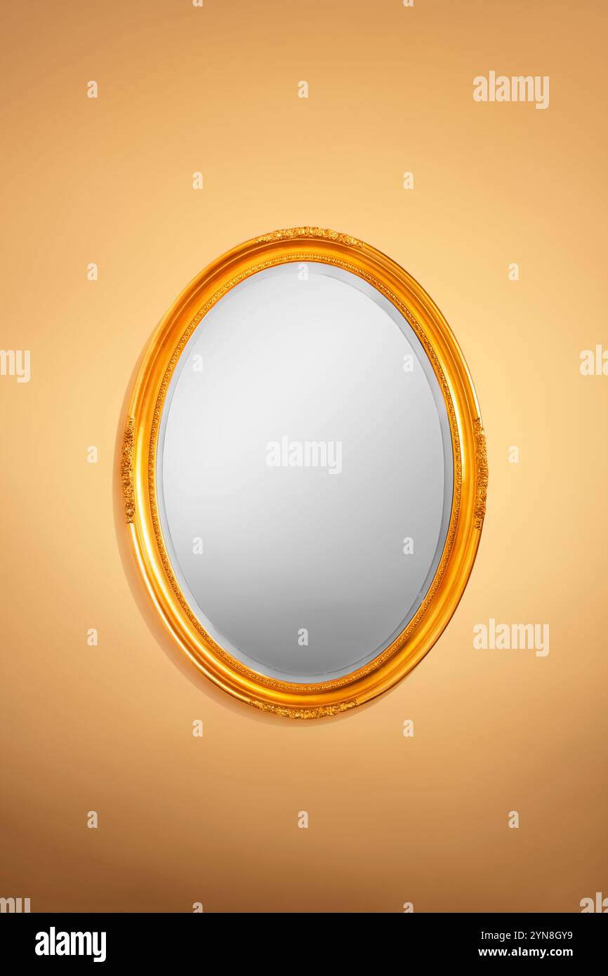 Interior with an oval mirror hi-res stock photography and images - Alamy