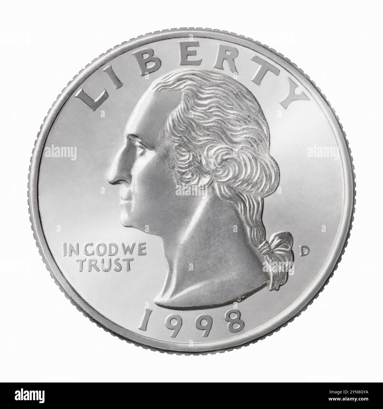 25 cent coin Stock Photo - Alamy