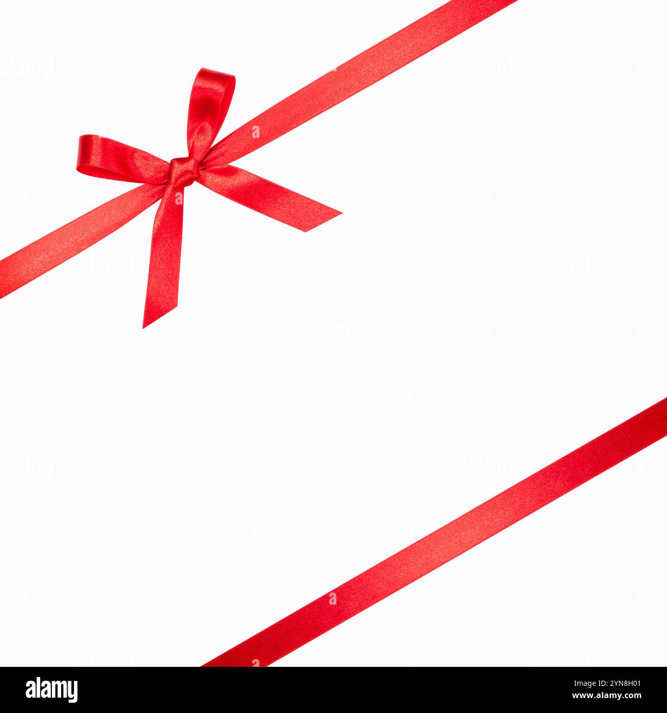 Red ribbon bow Stock Photo - Alamy