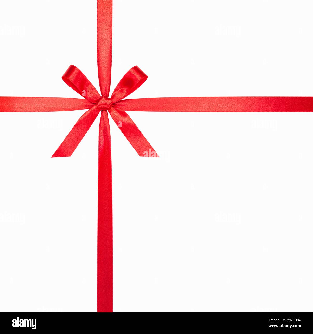 Red ribbon bow Stock Photo - Alamy