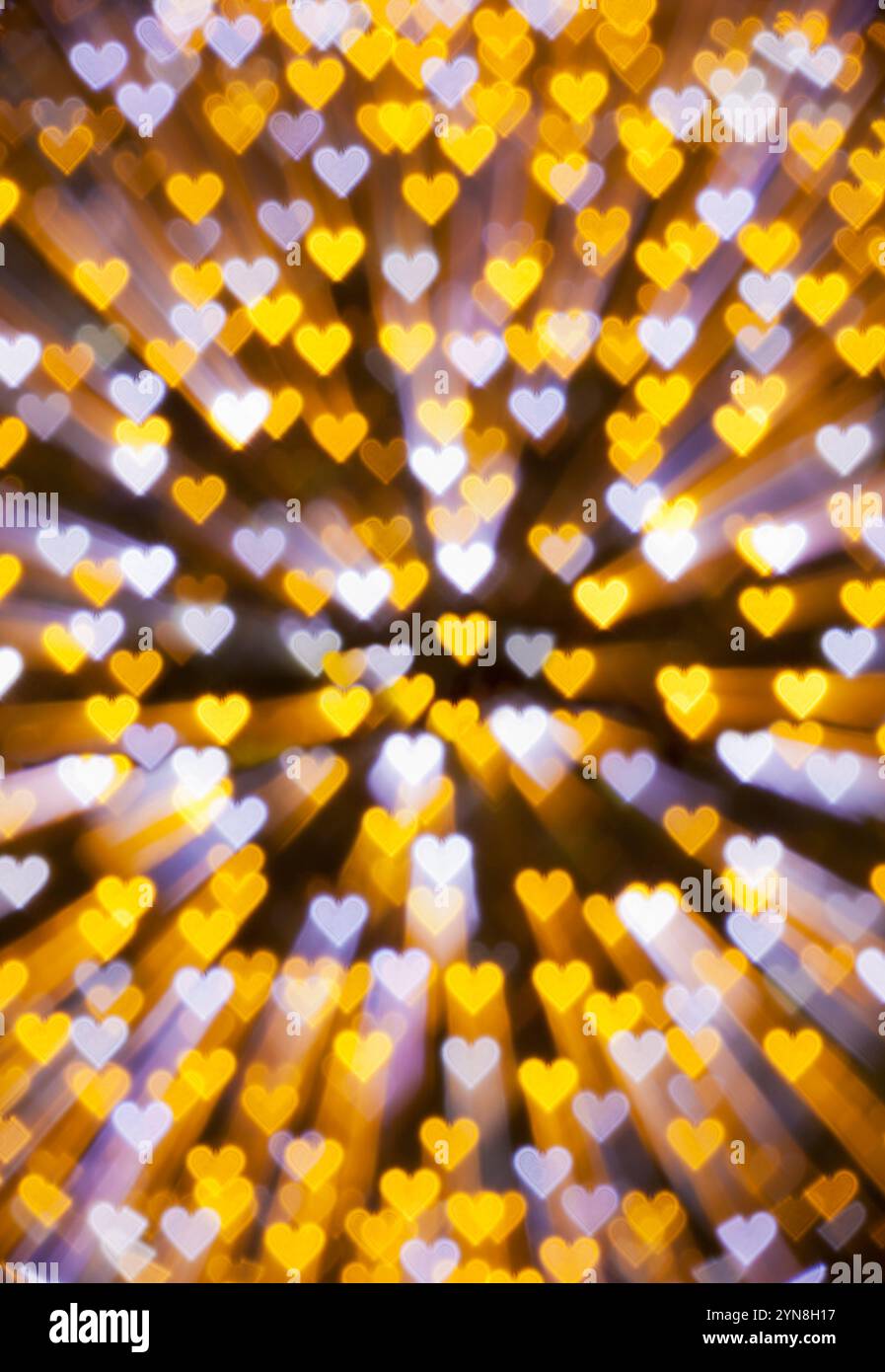 Heart-shaped light illumination Stock Photo - Alamy