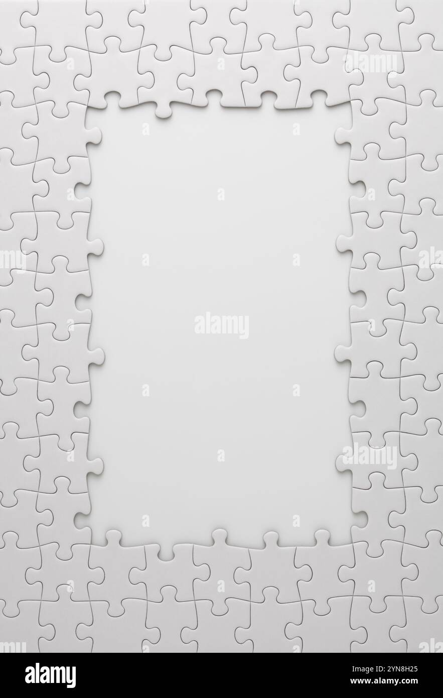 Complete white puzzle hi-res stock photography and images - Alamy