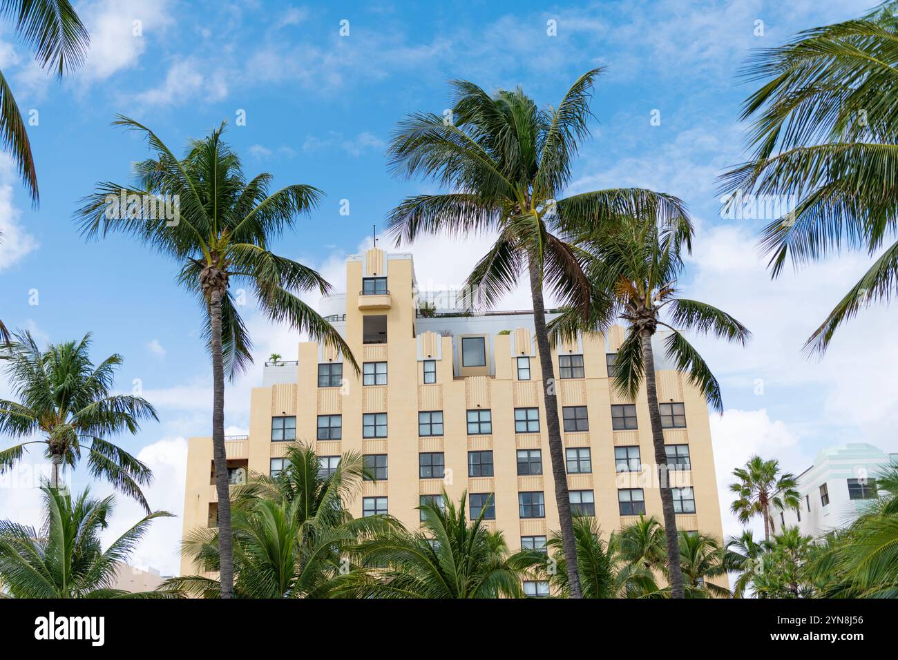 Ocean Drive Experience. Miami Beach in Ocean Drive Florida. Art Deco ...