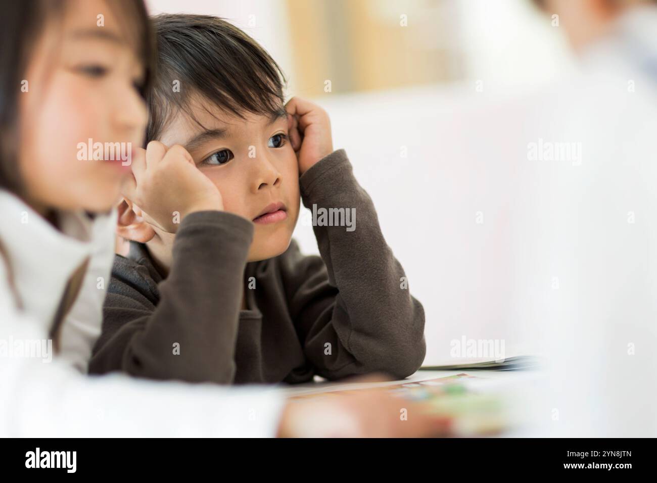 Children studying in the classroom Stock Photo - Alamy