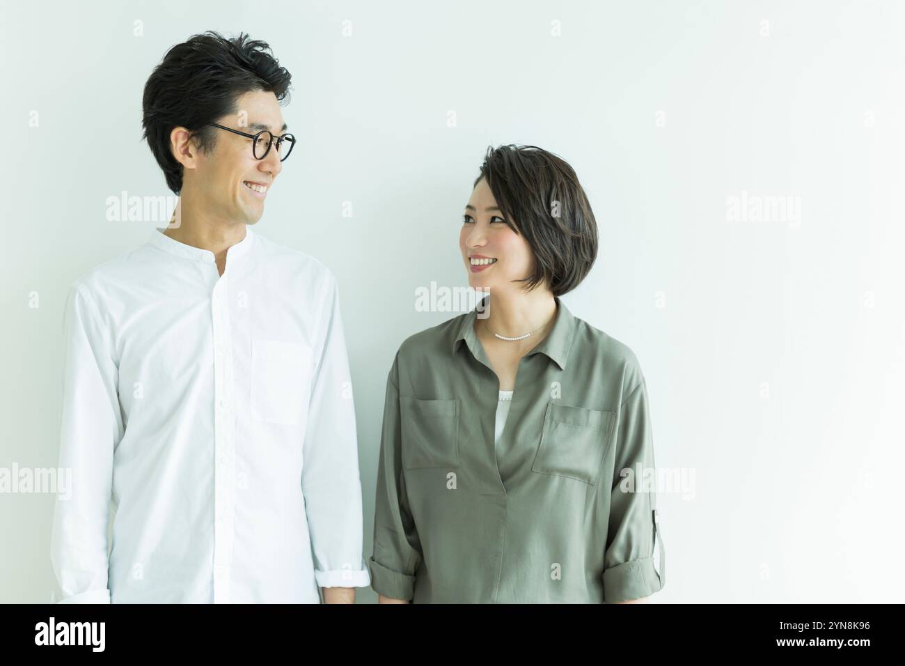 Face profile portrait smiling hi-res stock photography and images - Alamy