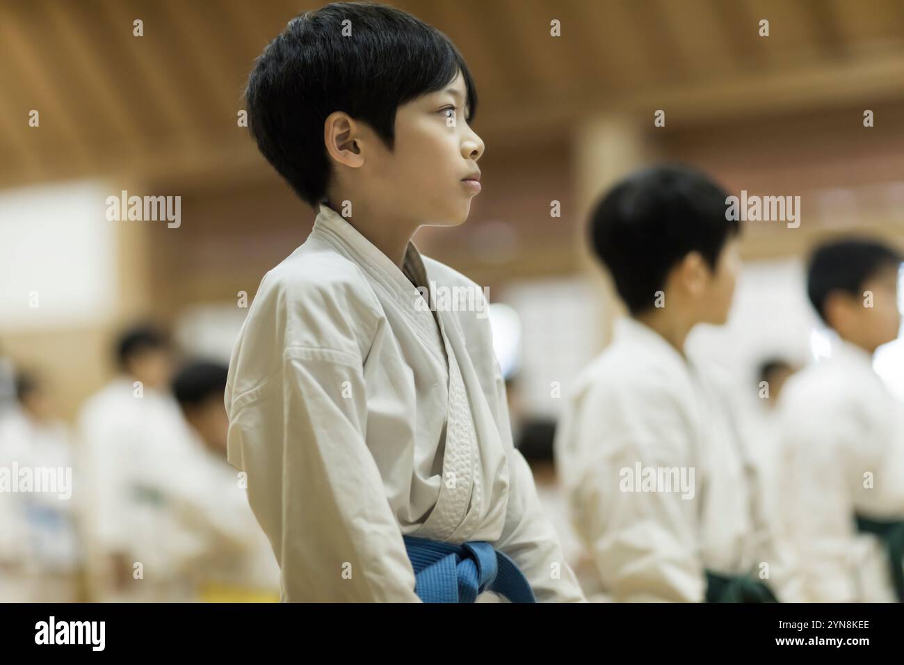 Children practising karate Stock Photo - Alamy