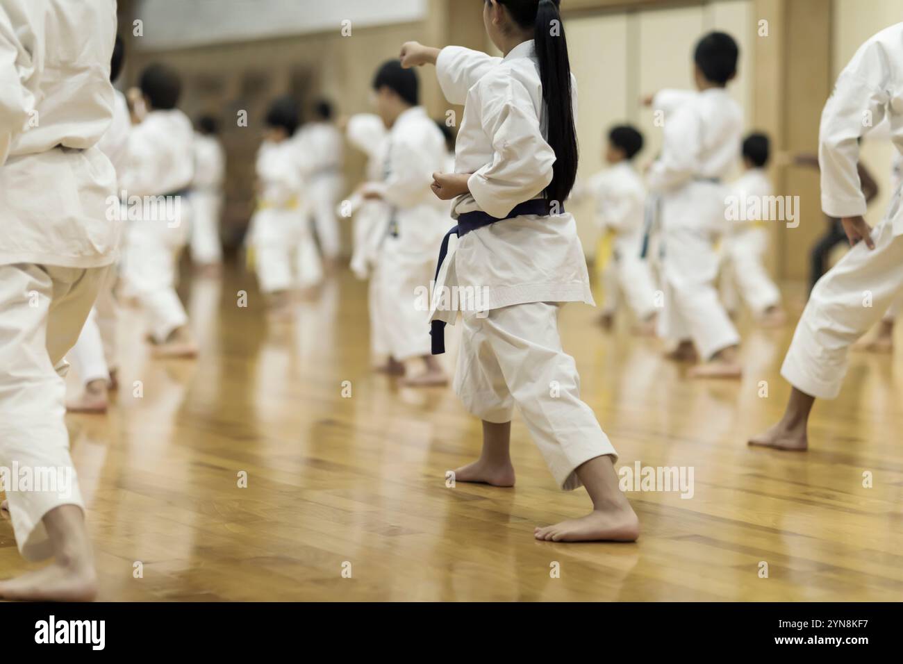 Children practising karate Stock Photo - Alamy