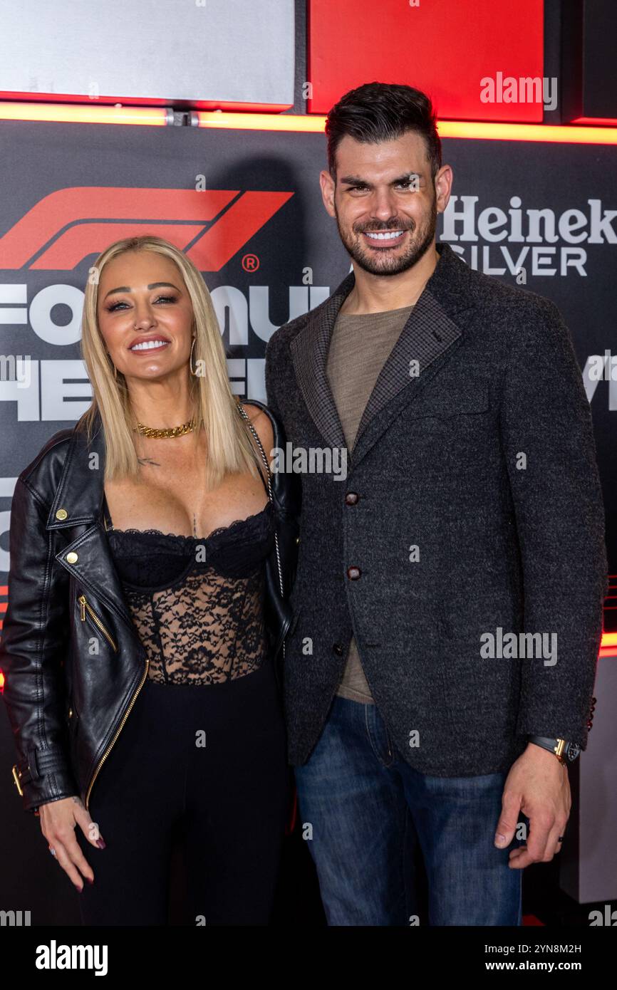 Mary Bonnet (L) and Romain Bonnet attend the FORMULA 1 HEINEKEN SILVER ...