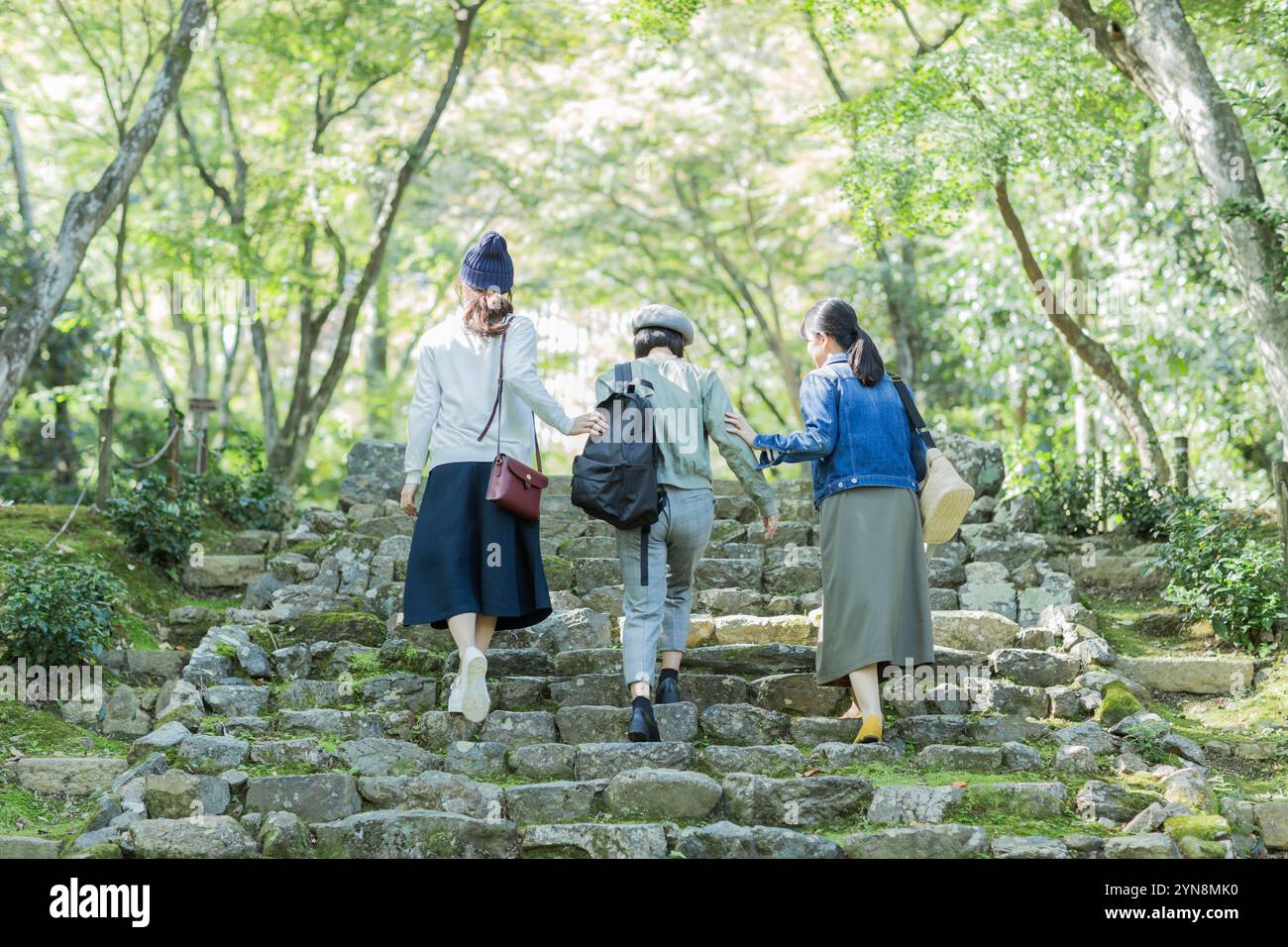 Women walk up stairs hi-res stock photography and images - Alamy