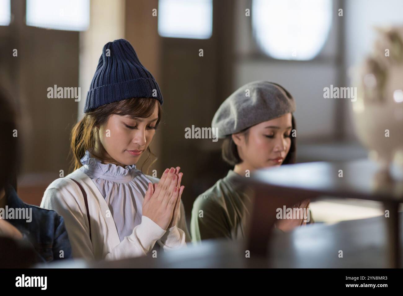 Group praying hands hi-res stock photography and images - Alamy