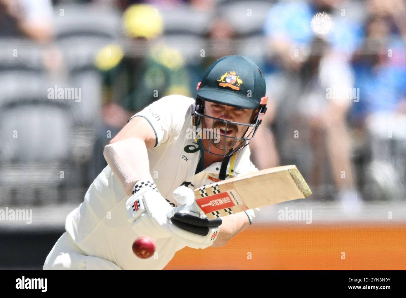 Perth, Australia. 25th Nov, 2024. Travis Head of Australia during Day 4 ...