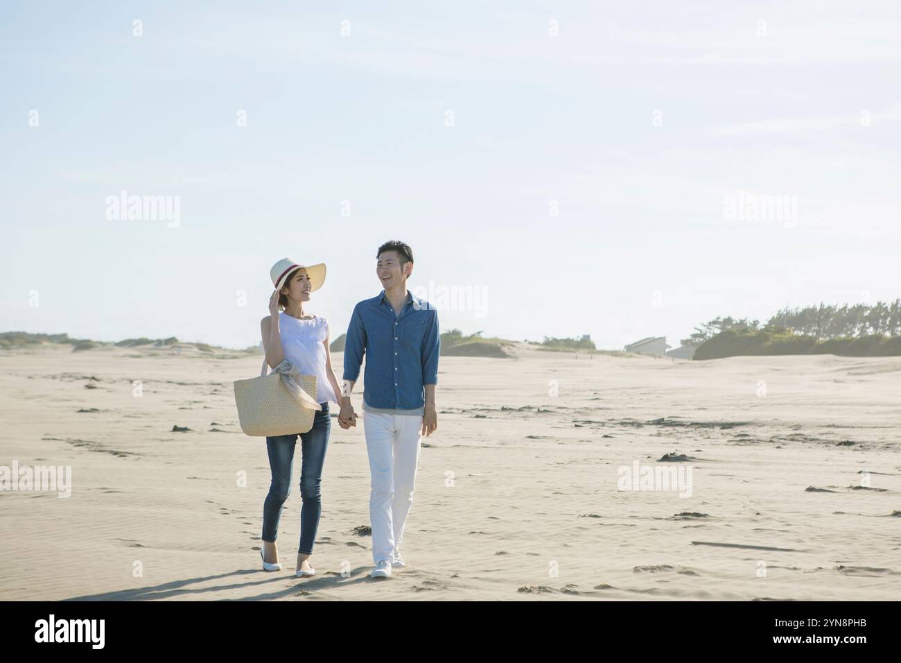 Cute couple on date walking hi-res stock photography and images - Alamy