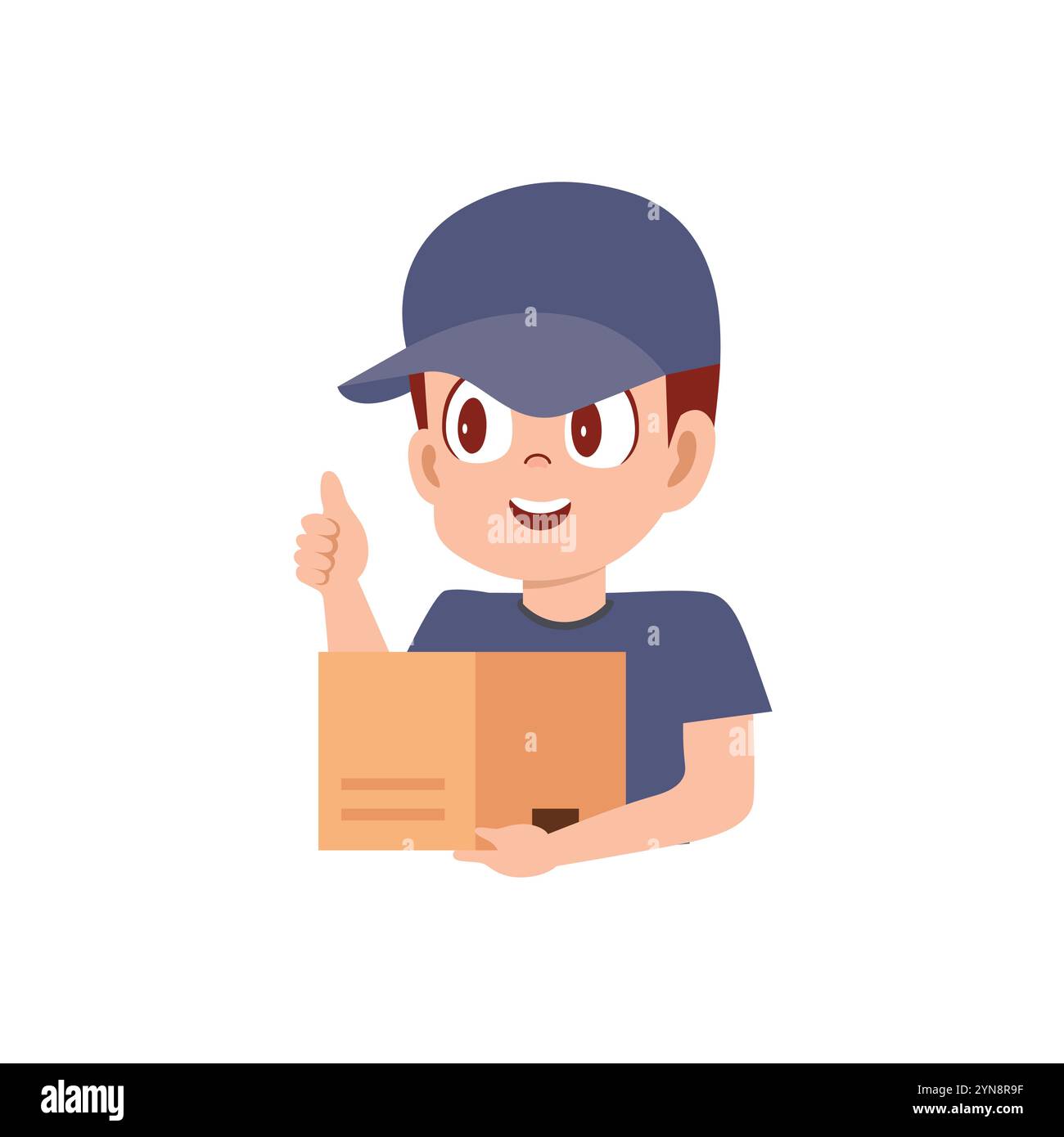 Delivering driver Cut Out Stock Images & Pictures - Alamy