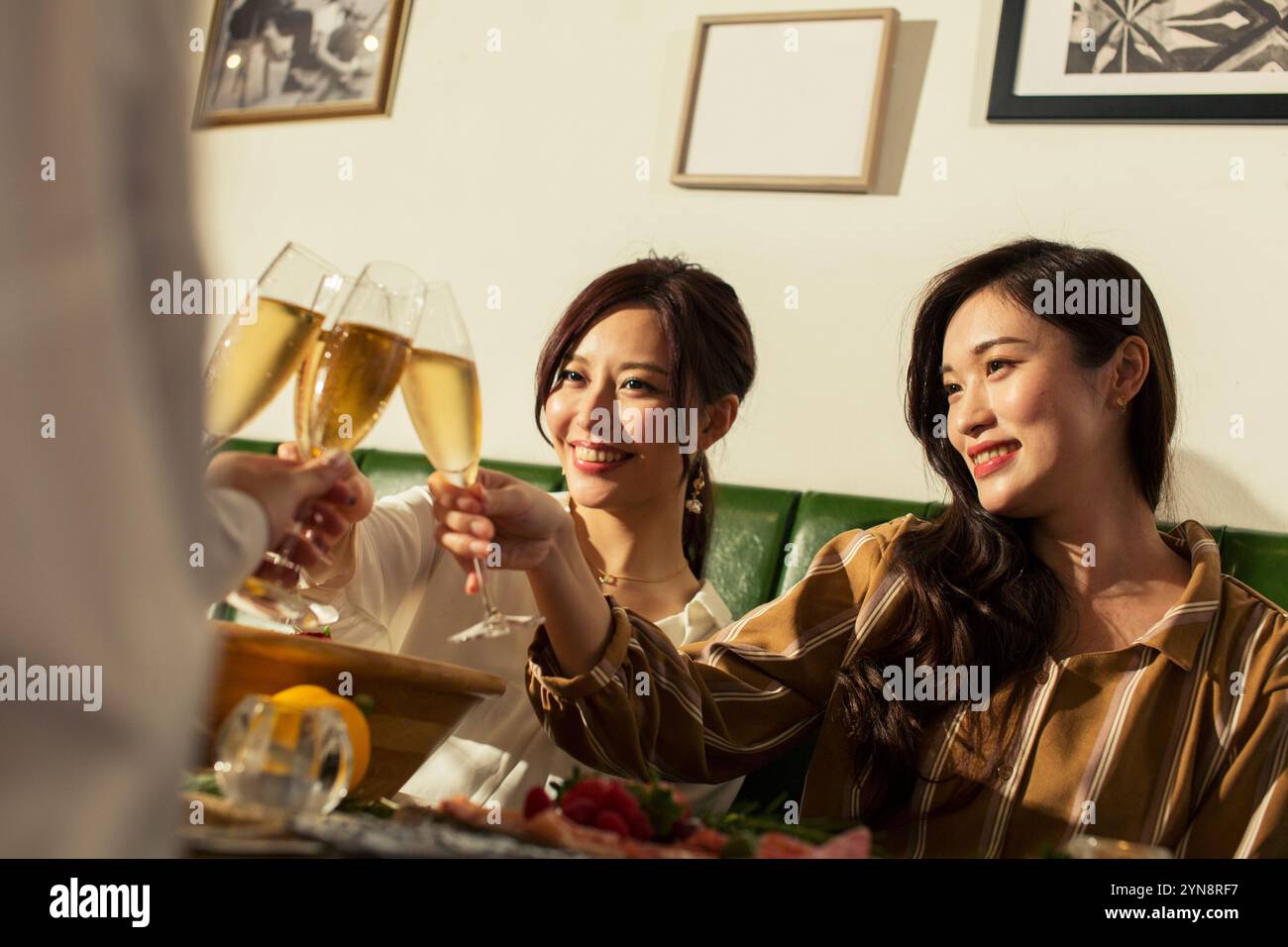 Person making a toast to group hi-res stock photography and images - Alamy