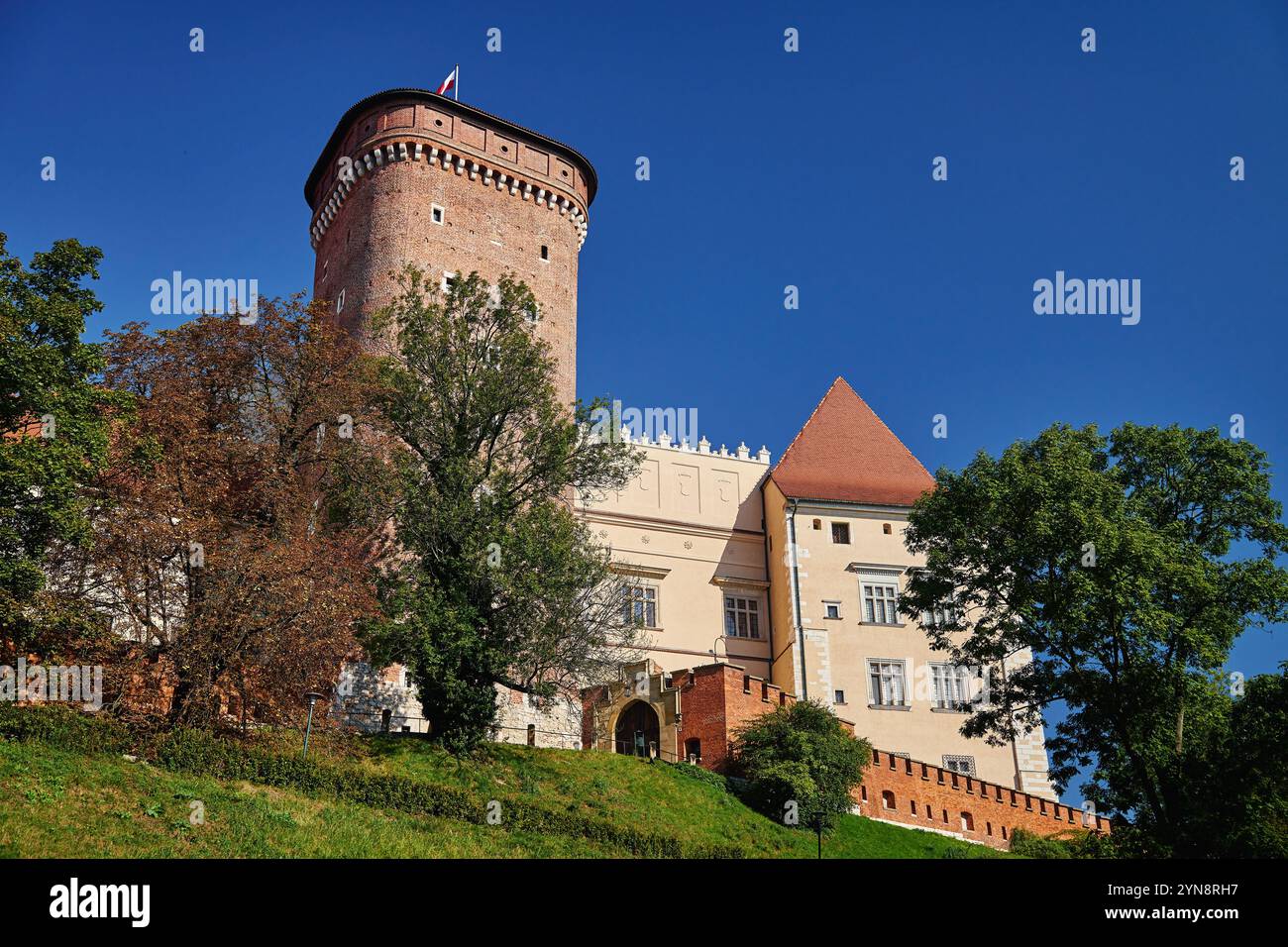 Wawel Castle in Krakow. Medieval royal renaissance architecture ...